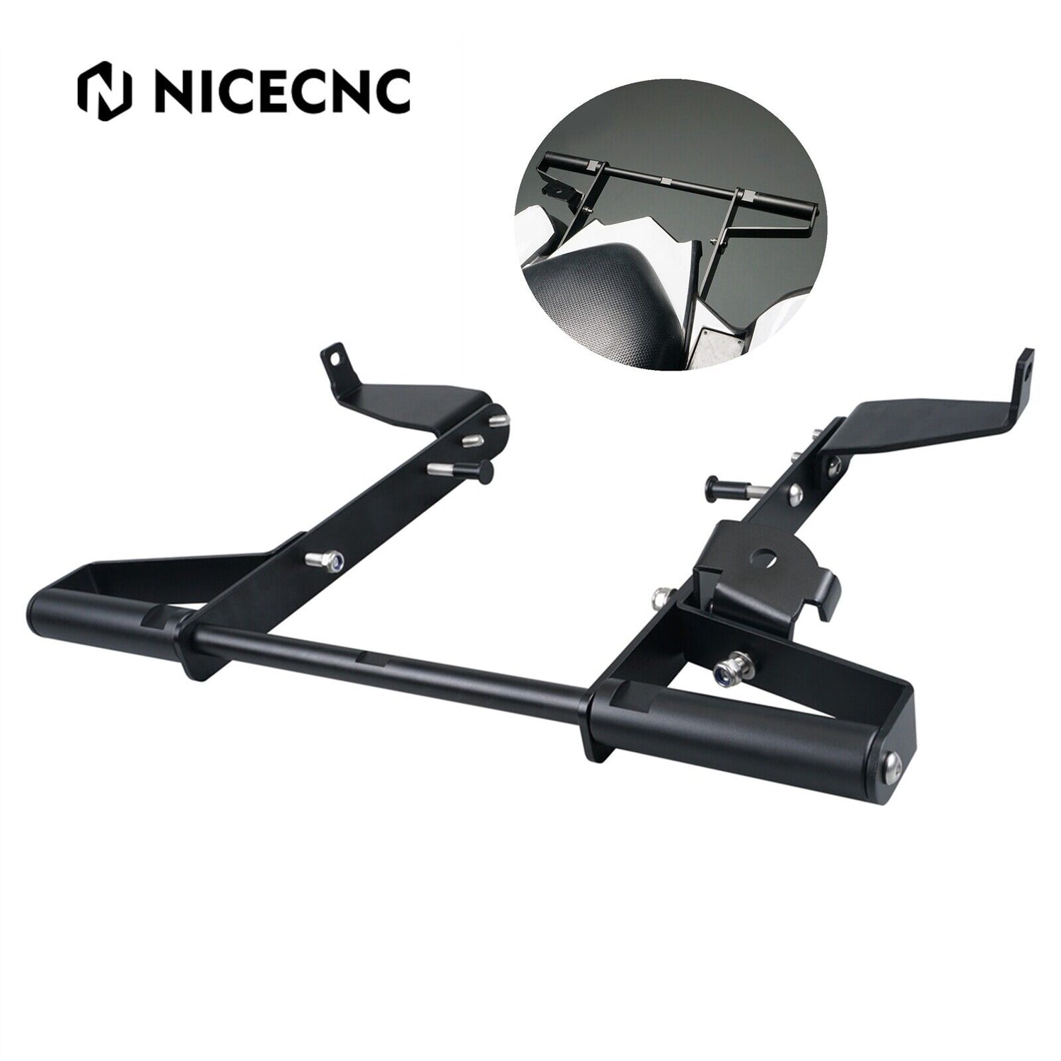 Yamaha Raptor 700 ATV Wide Grab Bar Rack Mounted Kit 2006-2024