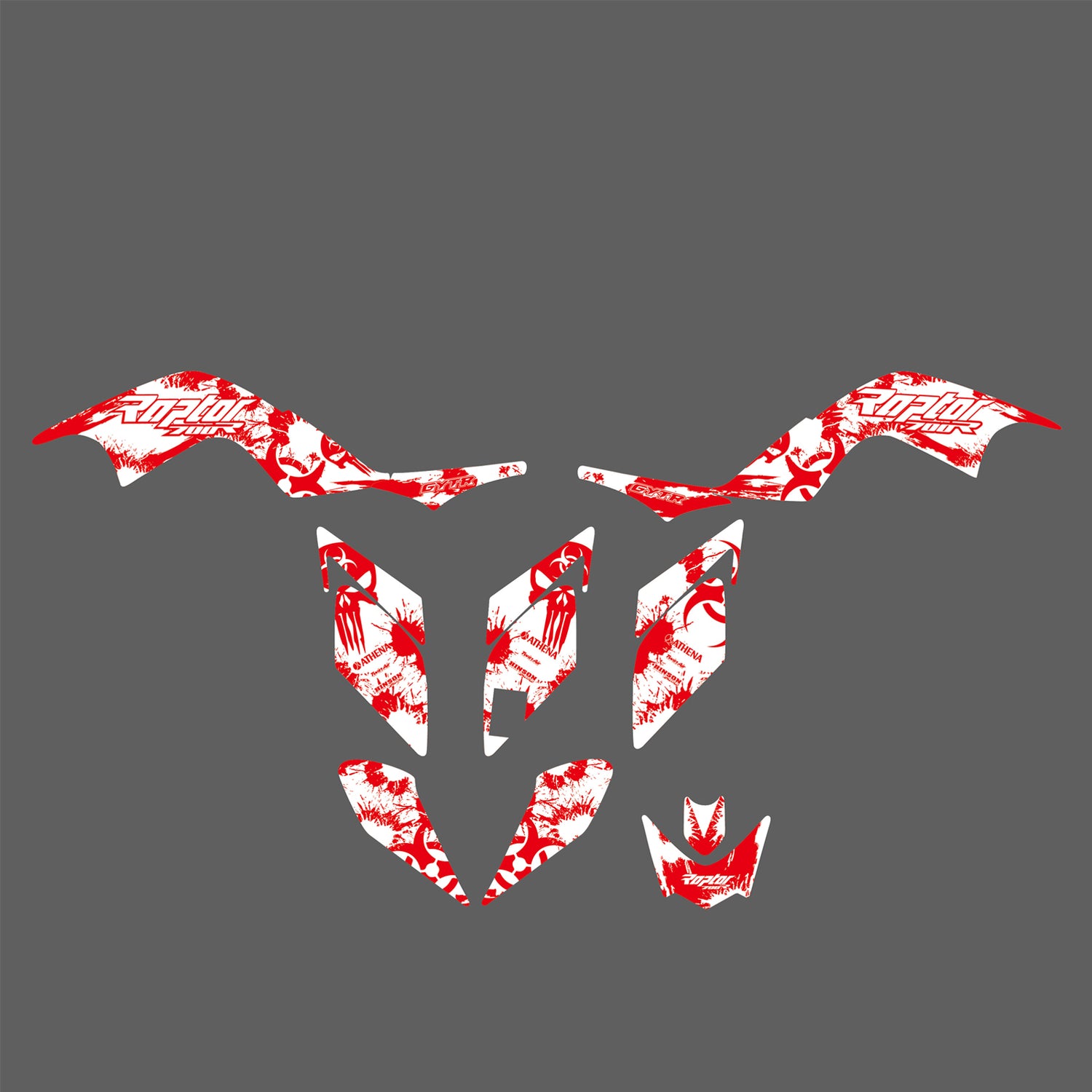 ATV Sticker Set Graphics For Yamaha Raptor 700R 2006-2012