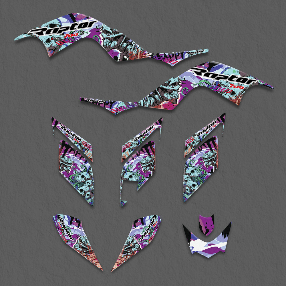 ATV Graphics Full Kit For Yamaha RAPTOR 700 2006-2012