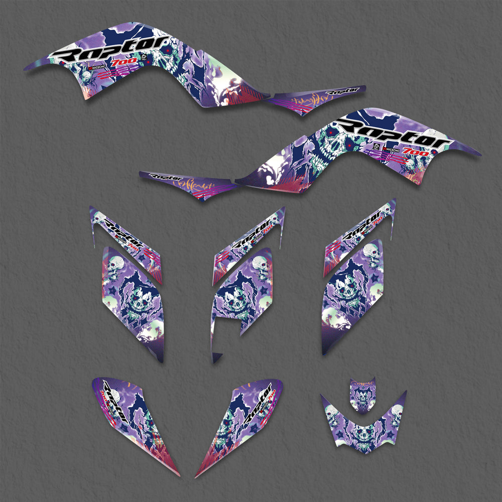 ATV Graphics Full Kit For Yamaha RAPTOR 700 2006-2012