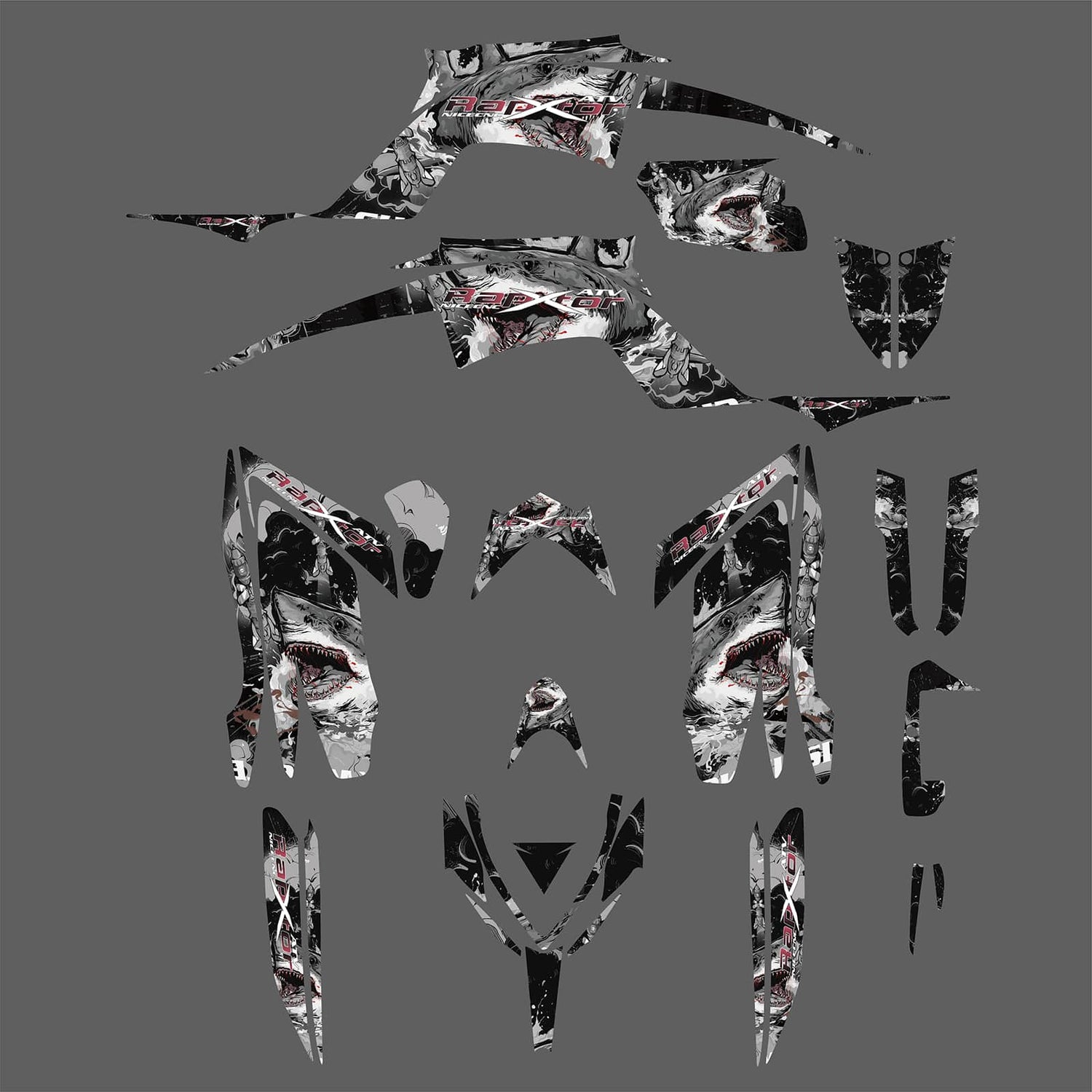 Full Graphics Sticker Decal For YAMAHA RAPTOR 700 2013-2023