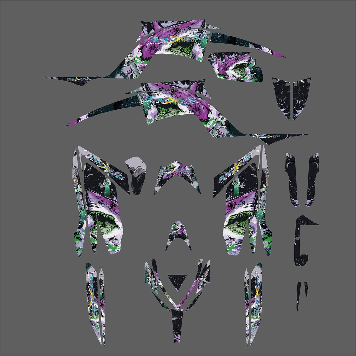 ATV Graphics Sticker Decals For YAMAHA RAPTOR 700 2013-2023