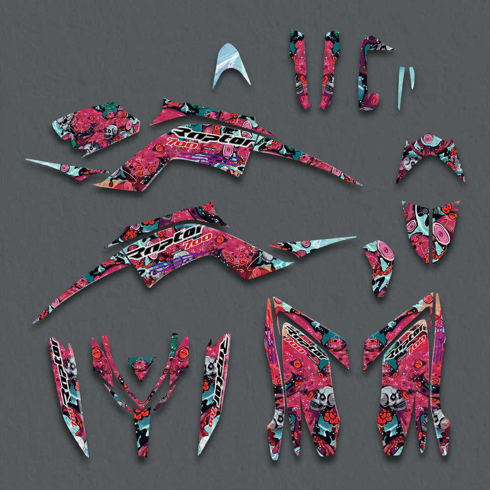 ATV Decals Full Graphics For YAMAHA RAPTOR700 2013-2023