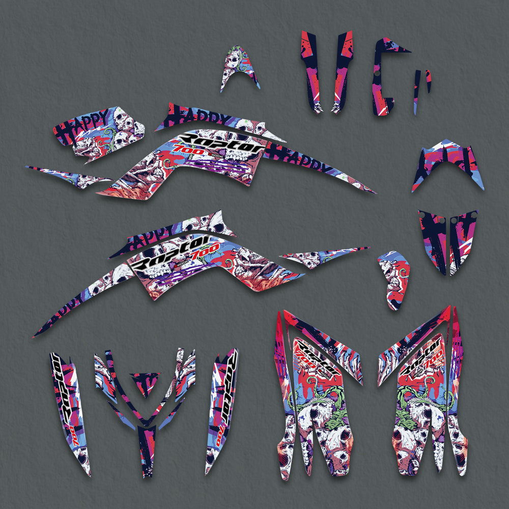 ATV Decals Full Graphics For YAMAHA RAPTOR 700 2013-2023