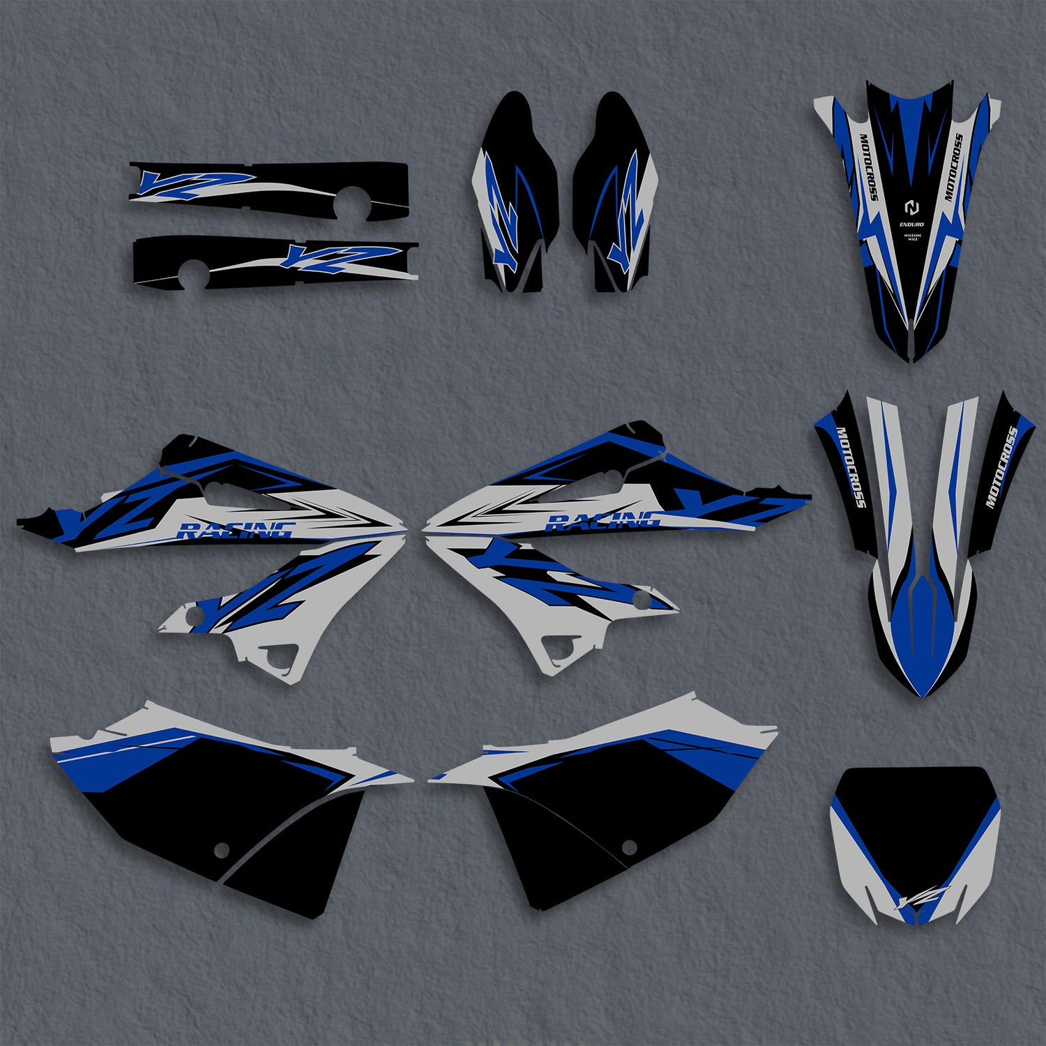 Motorcycle Full Graphics Decals Stickers Kit For YAMAHA YZ125 YZ250 20