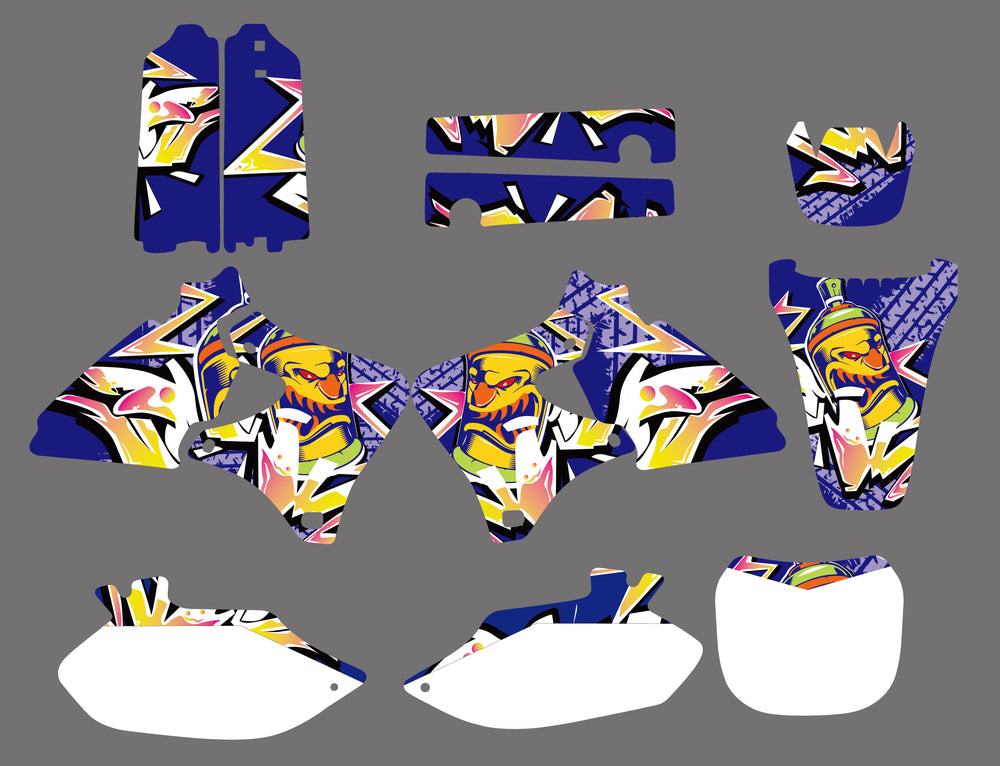 Team Graphics Backgrounds Decals Kit For Yamaha YZ250F YZ400F YZ426F 1