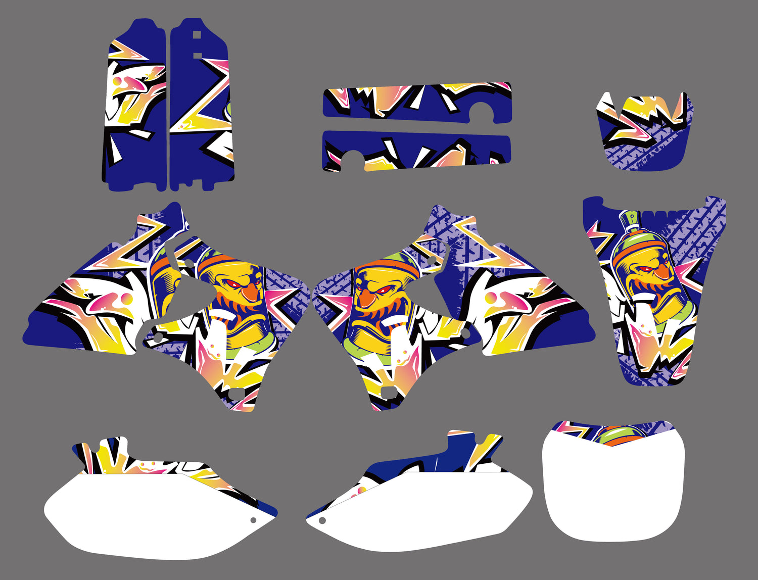 Team Graphics Backgrounds Decals Kit For Yamaha YZ250F YZ400F YZ426F 1