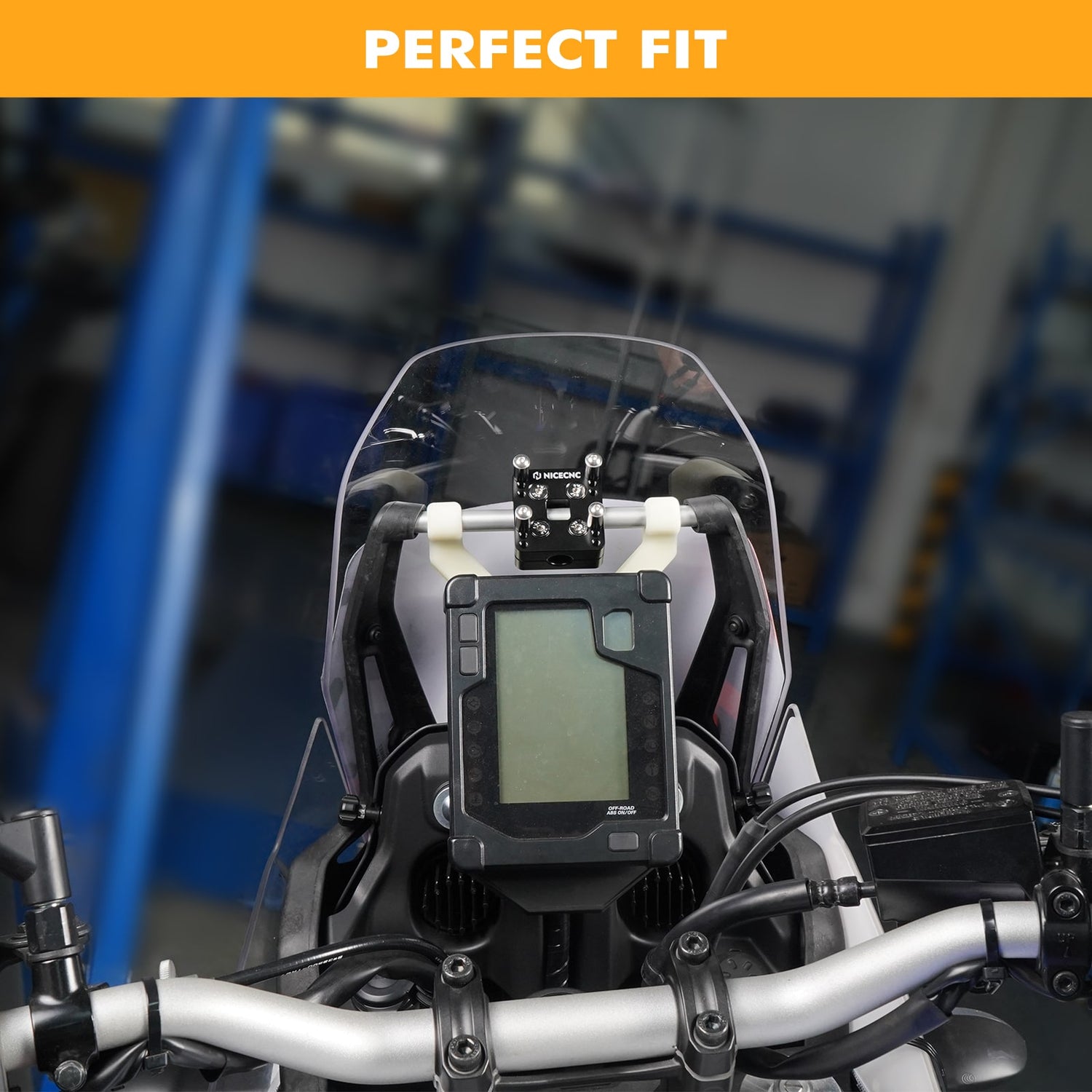 12MM GPS Mount Holder Bar Clamp for Yamaha Tenere 700
