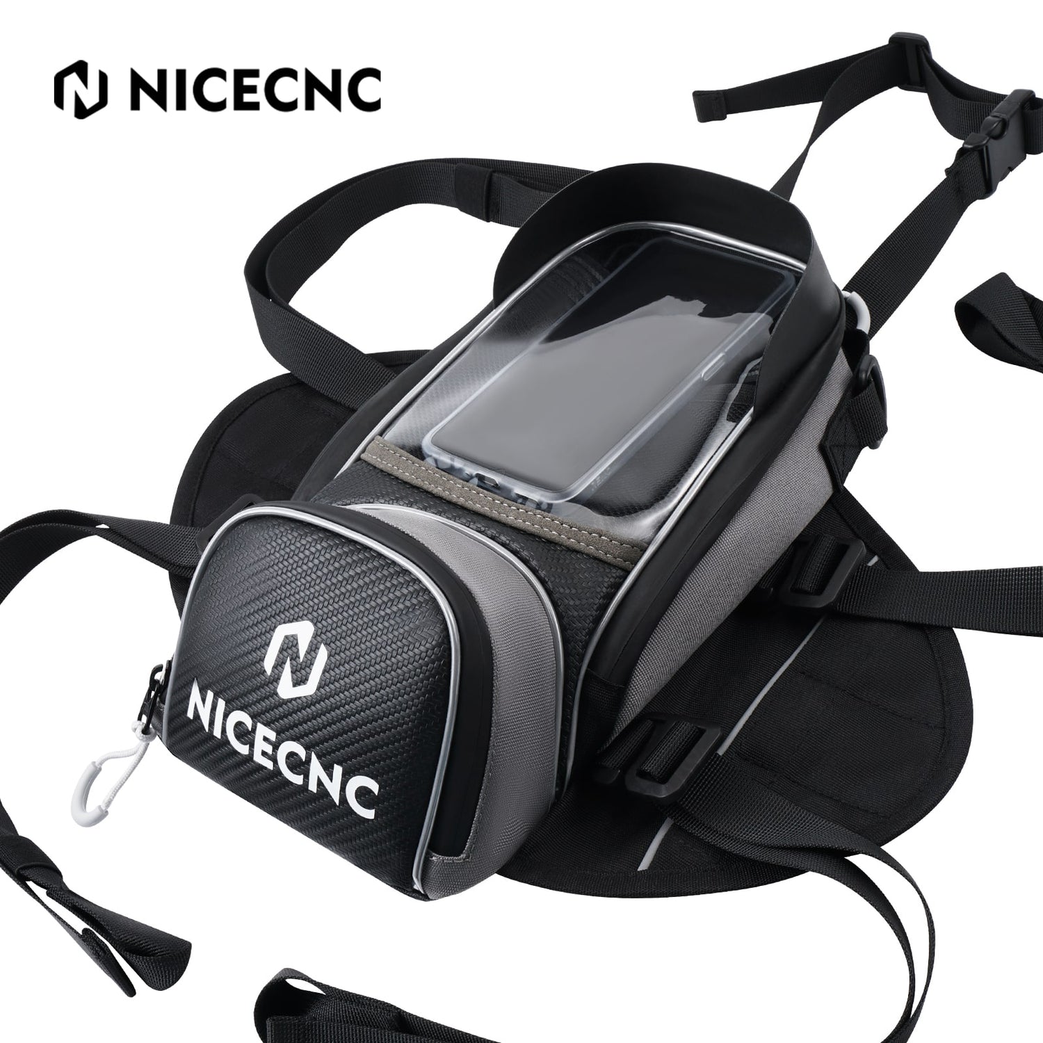 Motorcycle Magnetic Tank Bag Front Fuel Storage Saddle Bag