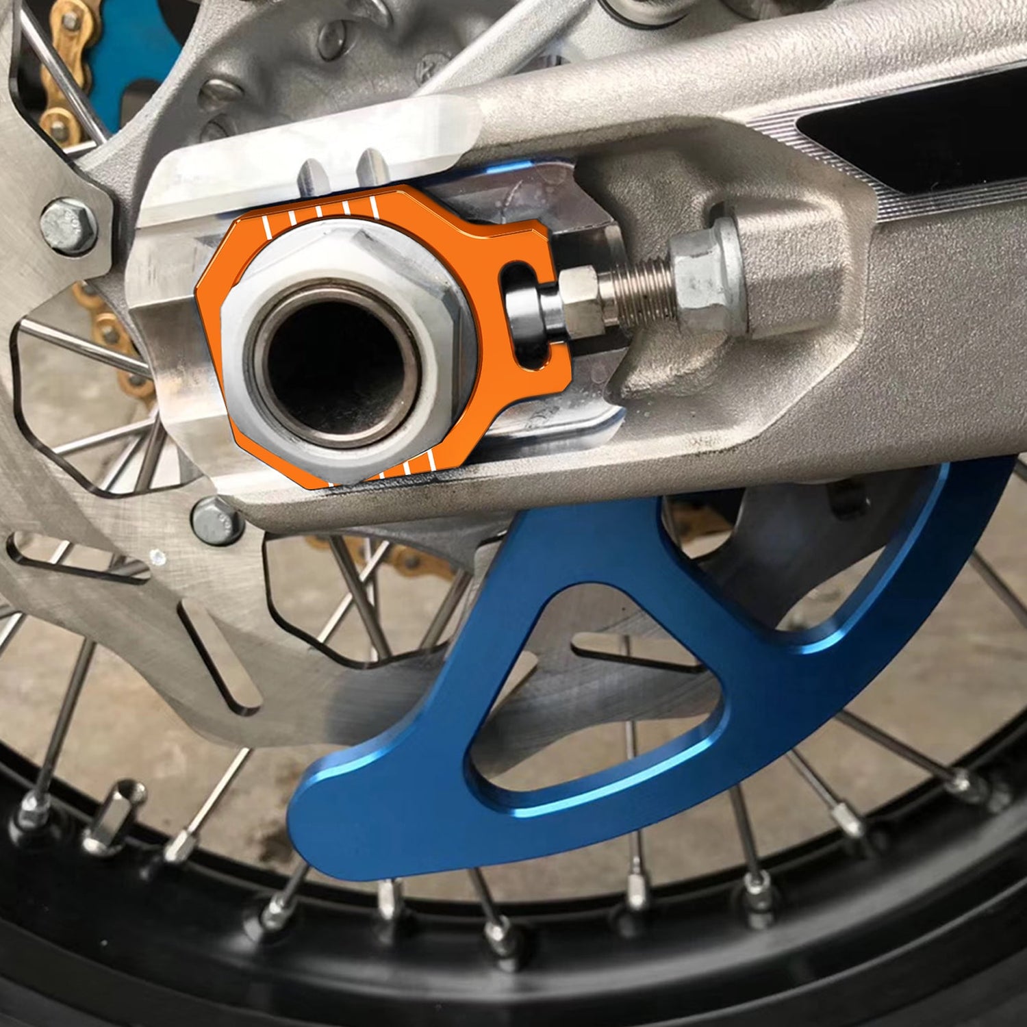 Rear Chain Adjuster Axle Block for KTM 125-500 XC/SX/XCF/SXF