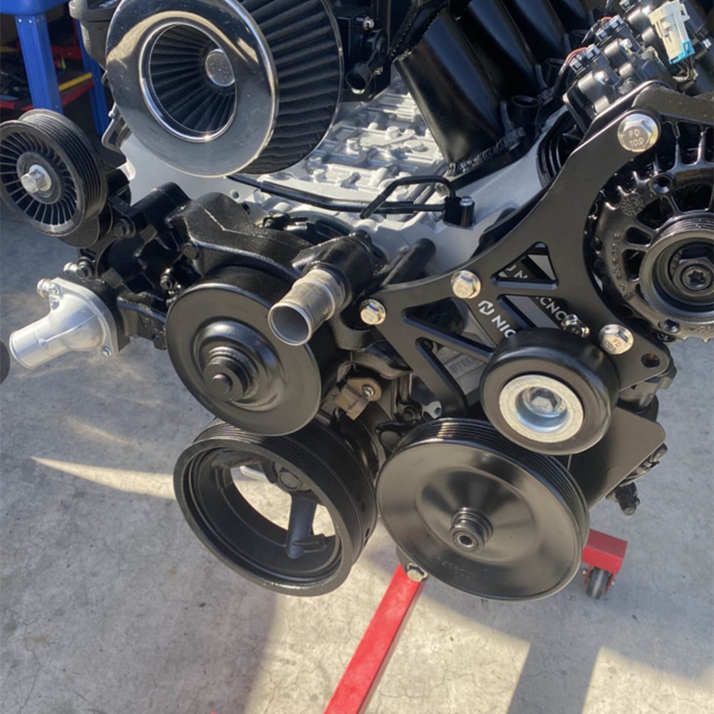 LS Swap Alternator And Power Steering Bracket Install, 49% OFF