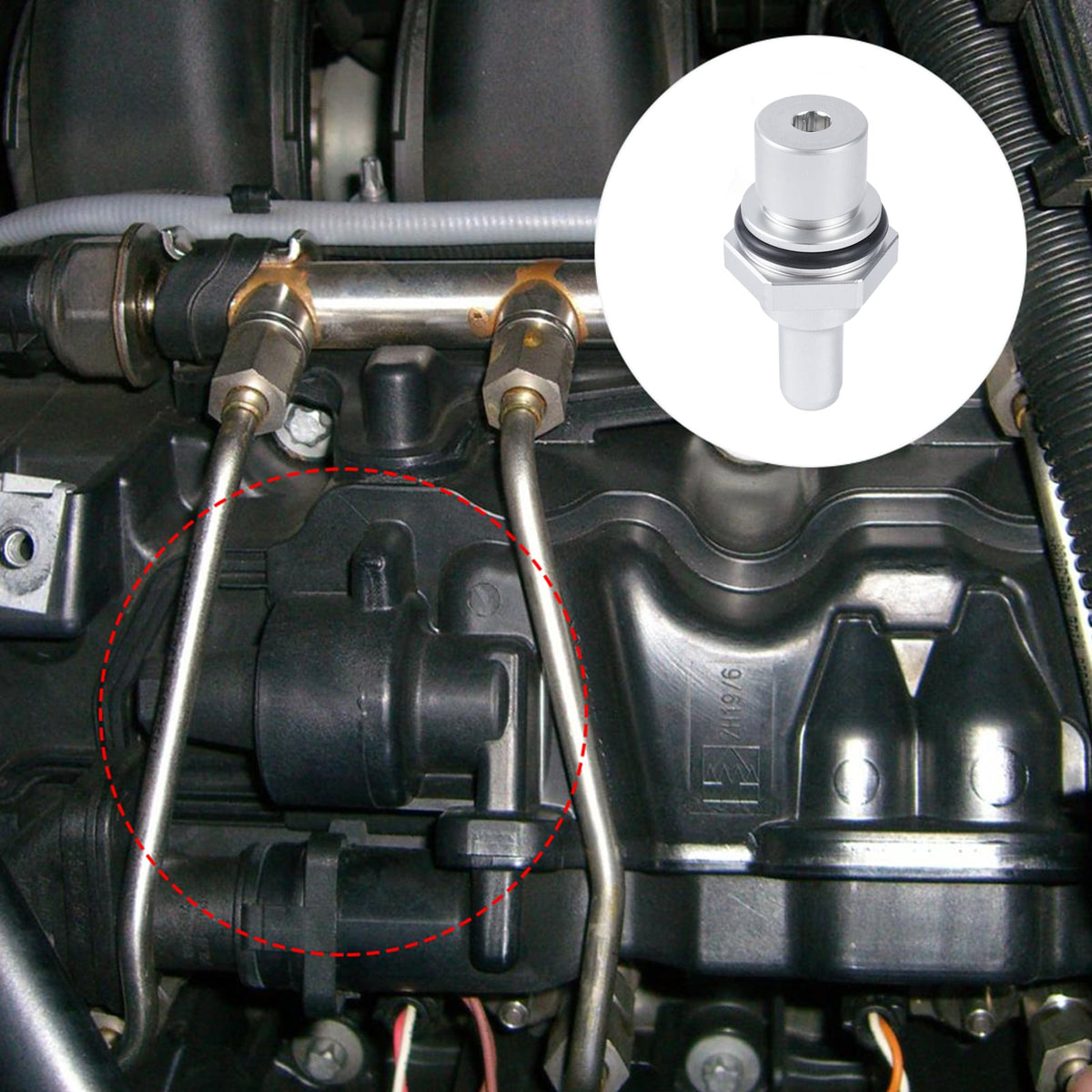 For N54 Aluminum PCV Valve Upgrade For BMW E82 E88 E89 E90 E91 E92 E93