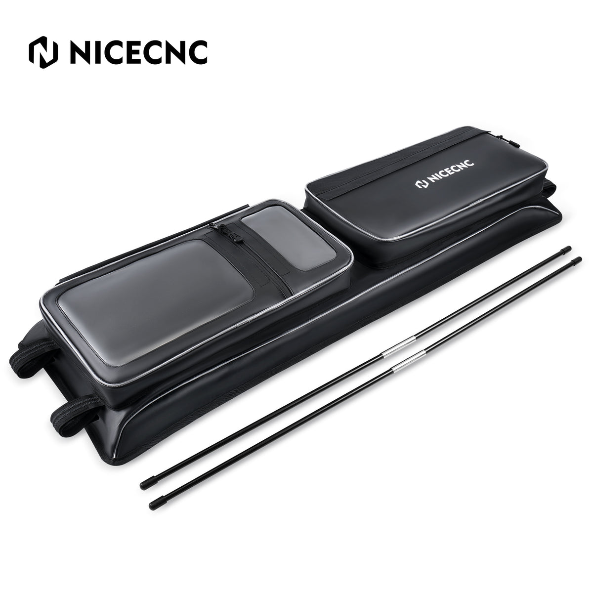 UTV Roof Bag PVC Overhead Storage Tool Bag Large Map Pouch