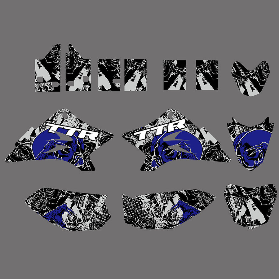 Background Decals Sticker For YAMAHA TTR50 2006-2013